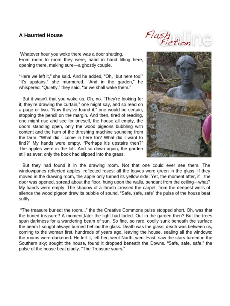 A Haunted House Virginia Woolf | PDF