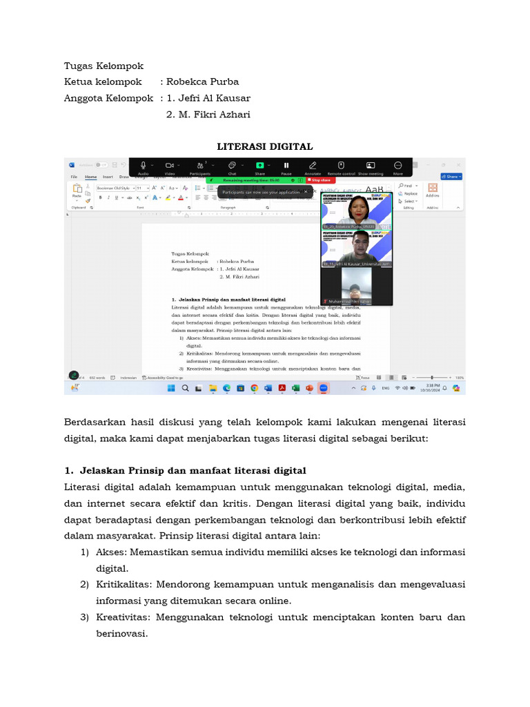 Tugas Kelompok A - Literasi Digital | PDF
