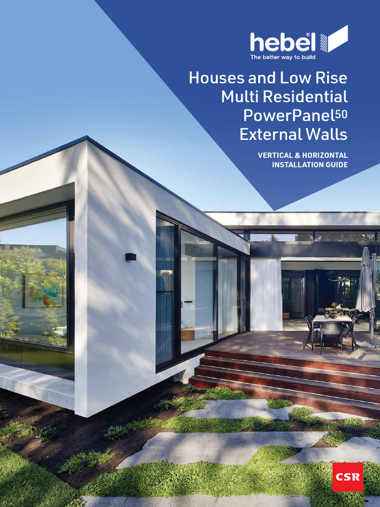 Houses and Low Rise Multi Res PowerPanel50 External Walls D I Guide ...