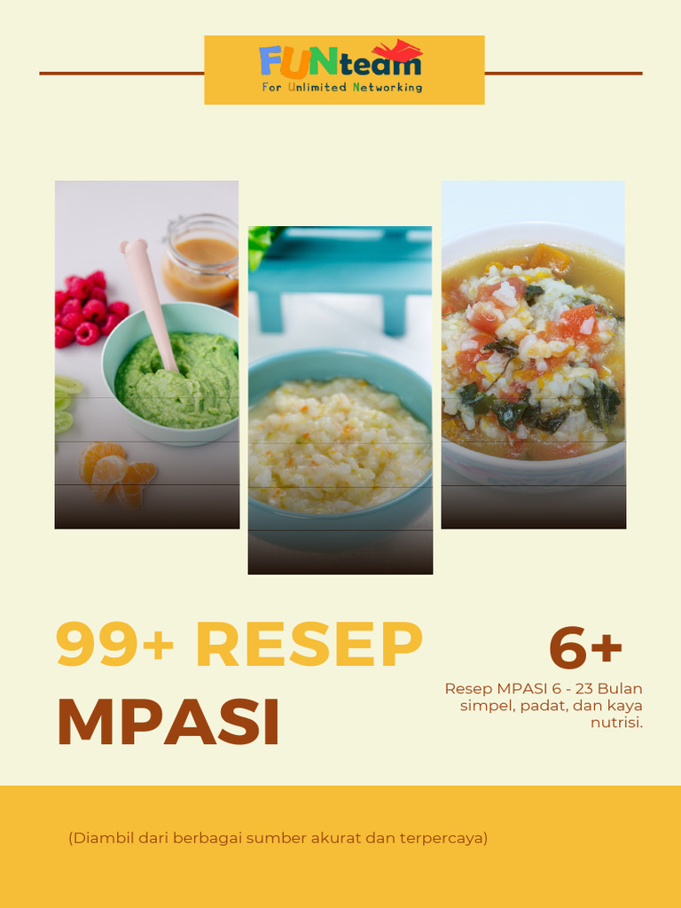 Resep MPASI 6-8 Bulan | PDF
