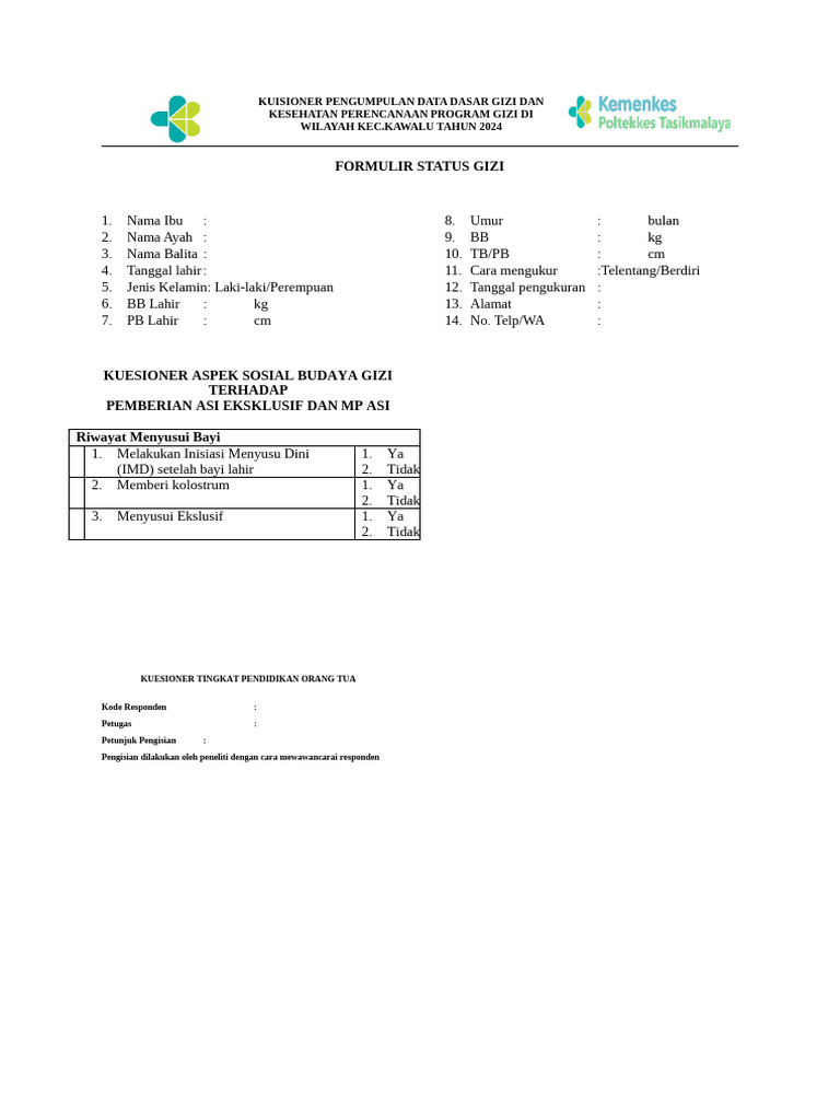 Intrumen Ipe PKKB 2024 | PDF