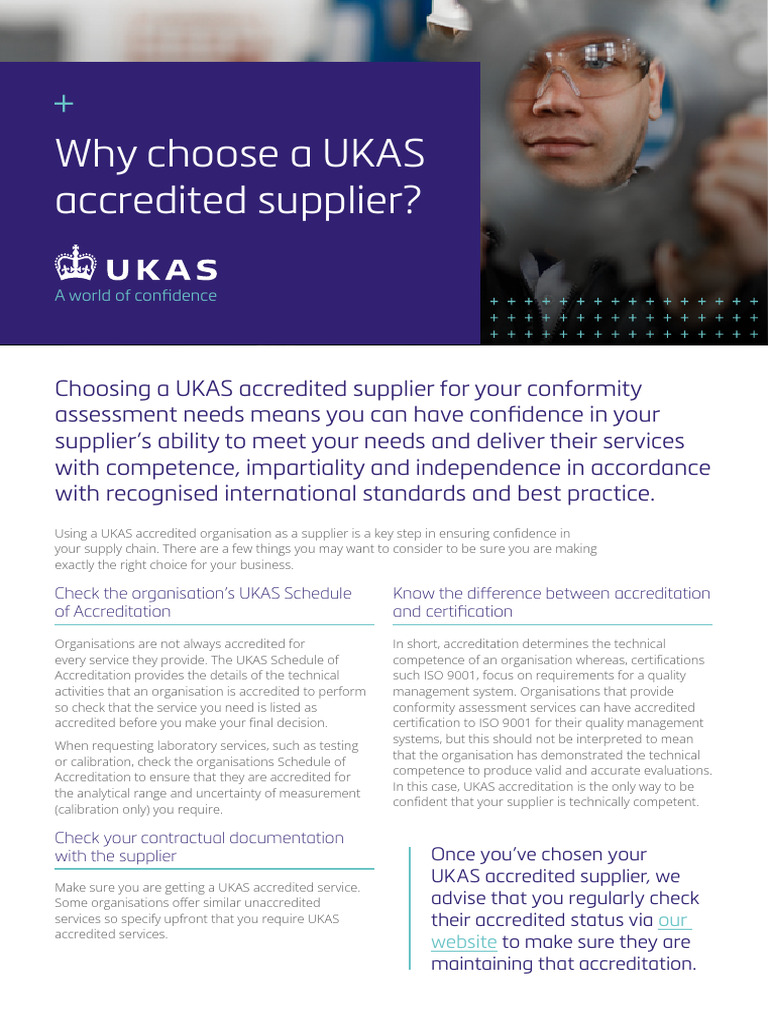 UKAS Accreditation Choosing-A-Supplier DIGITAL | PDF | Finance & Money ...