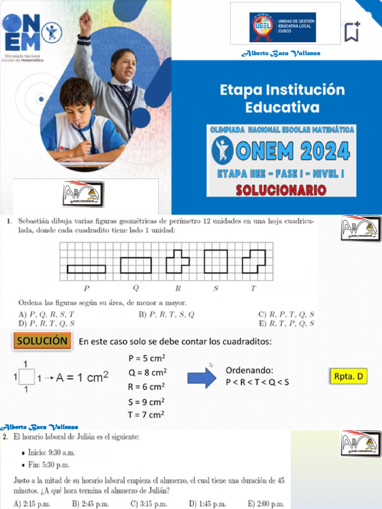 NIVEL 1 ONEM 2024 CSMA - Completo | PDF