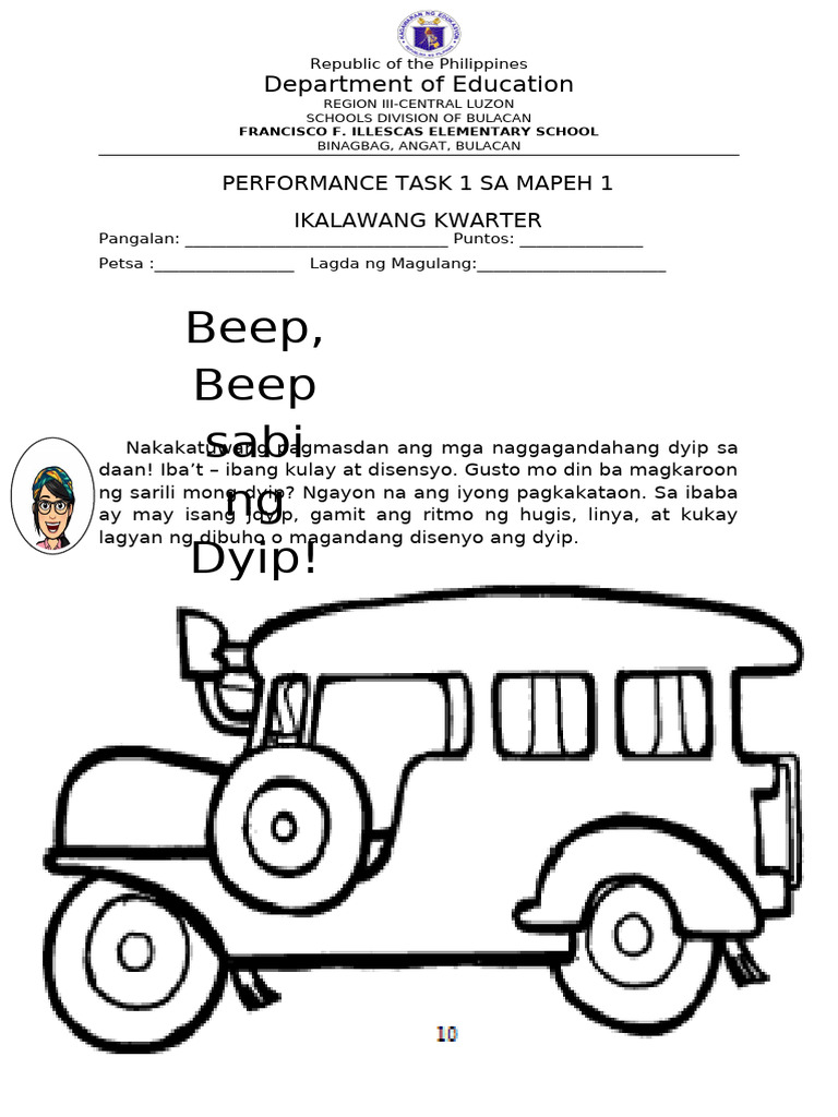 Performance Task With Rubrics | PDF