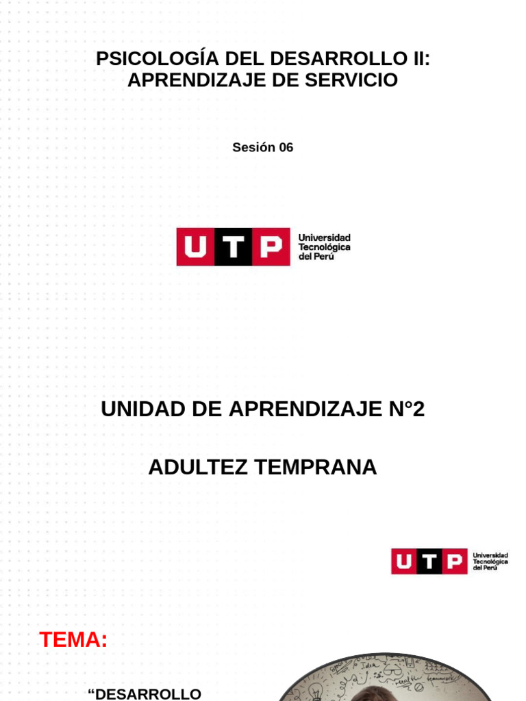 S06 Adultez Temprana - Desarrollo Cognoscitivo (2) - Pnioit | PDF