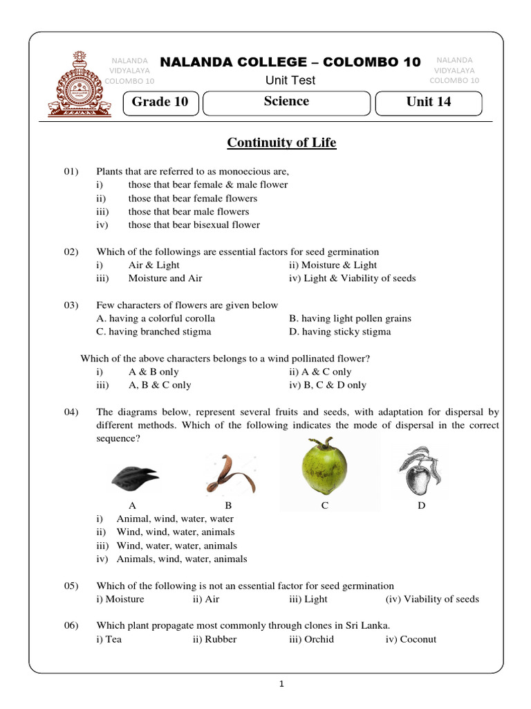 Grade 10 Science Unit 14 Eng. | PDF