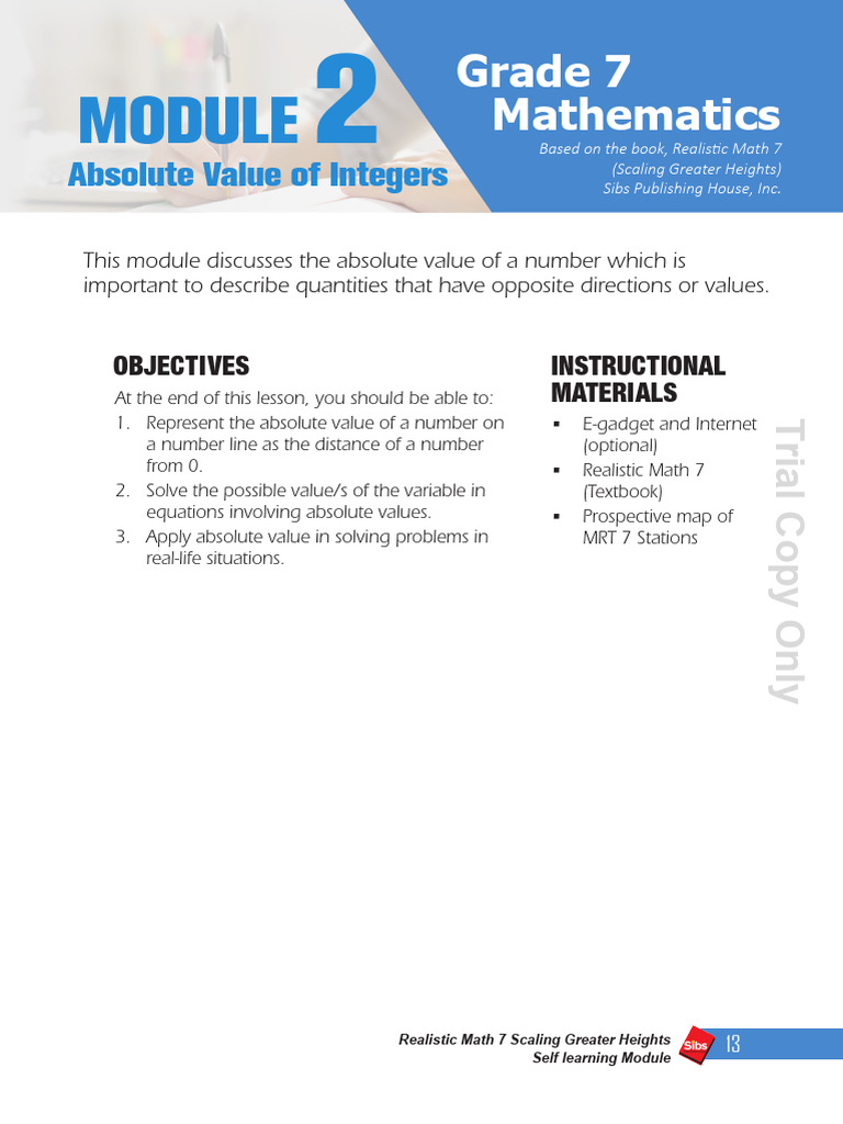 Ma RM7 Self Learning Module C1 L2 | PDF