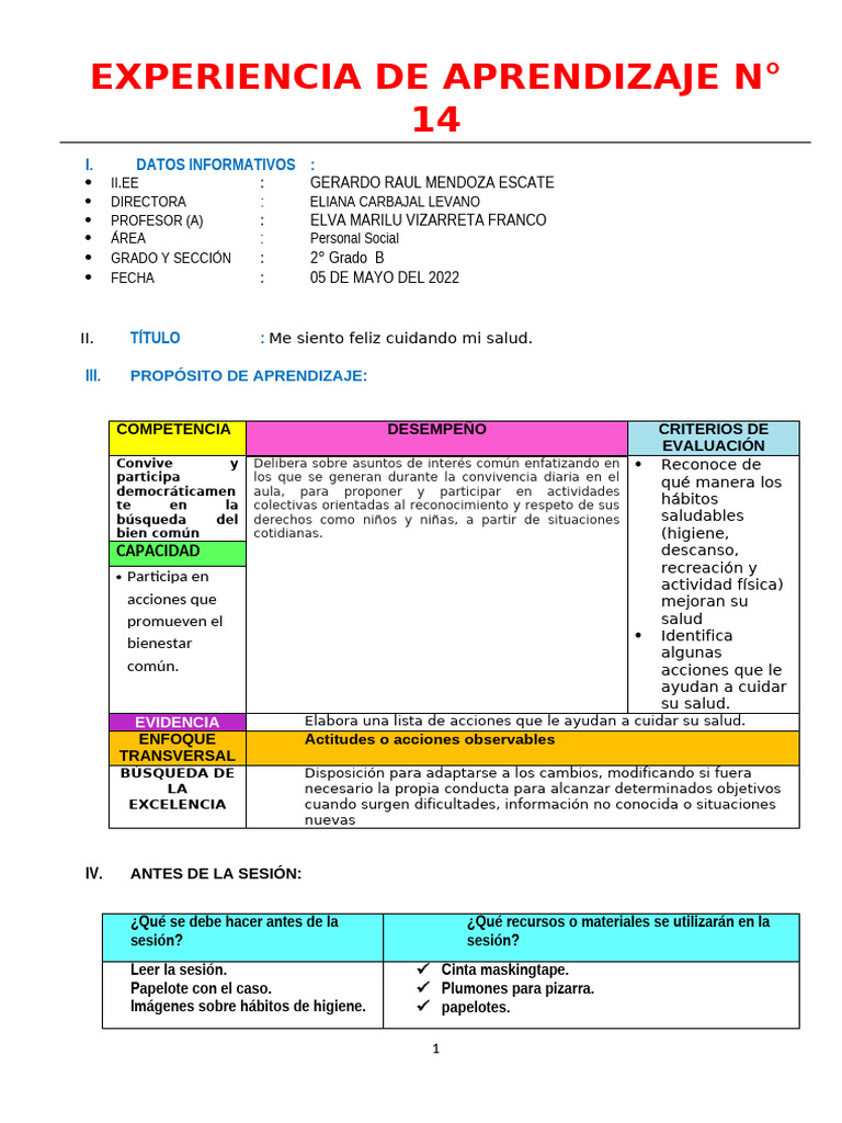 Sesión Semana 4. Día 3-1 | PDF