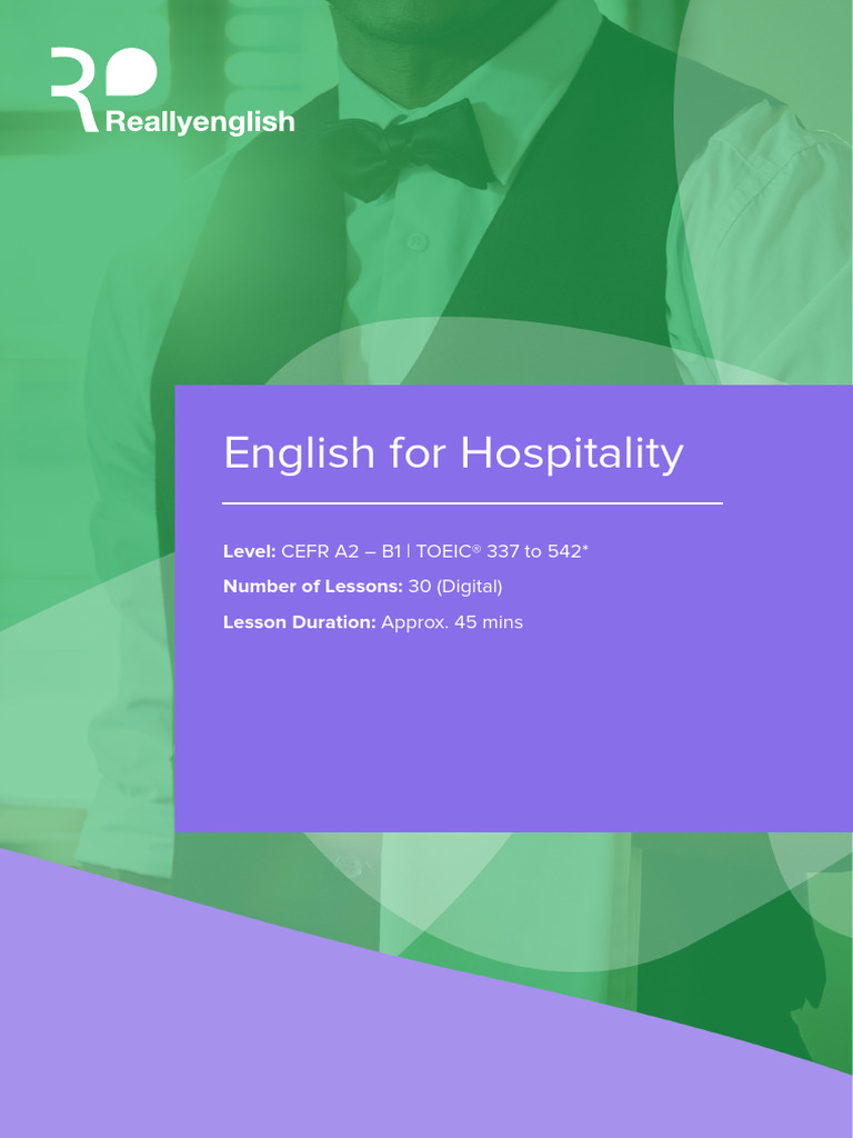 Hospitality Course Booklet | PDF | Accent (Sociolinguistics) | English ...