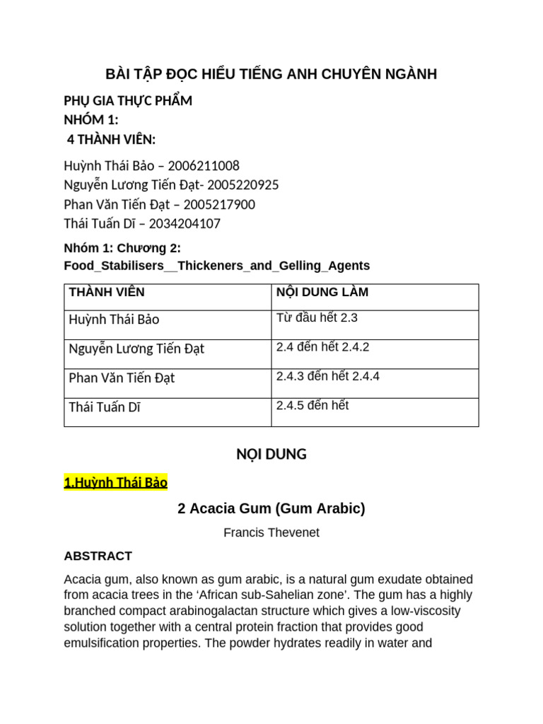 Bai Doc Hieu Tieng Anh Chuyen Nganh Nhom 1 1354015 | PDF