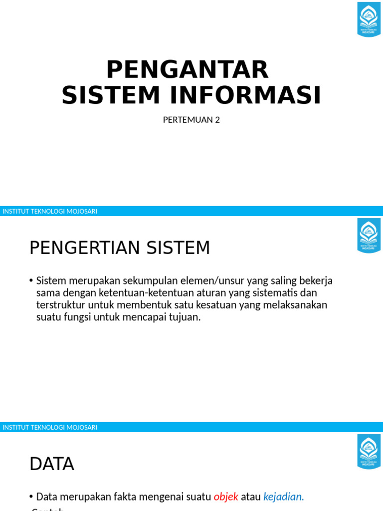 Pengantar Sistem Informasi | PDF