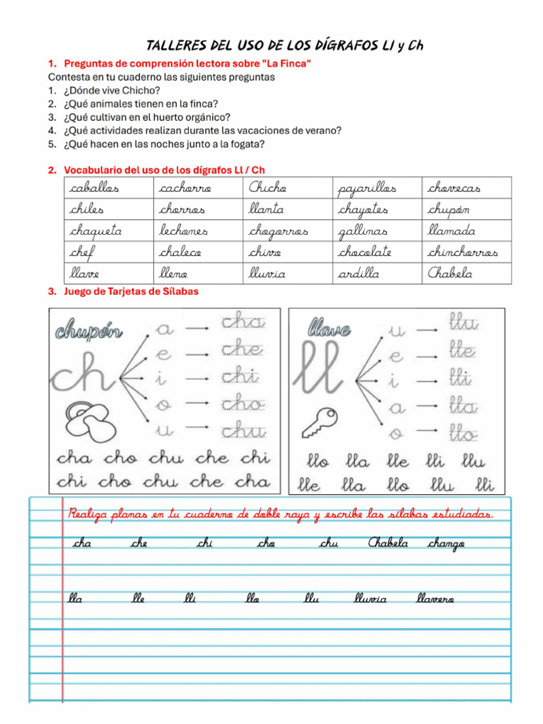Ima TALLERES DEL USO DE LA LL - CH | PDF