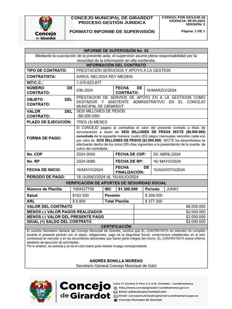 SUPERVISION TERMINADA karol | PDF