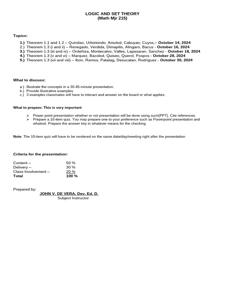 Mid Term Presentation Guidelines | PDF