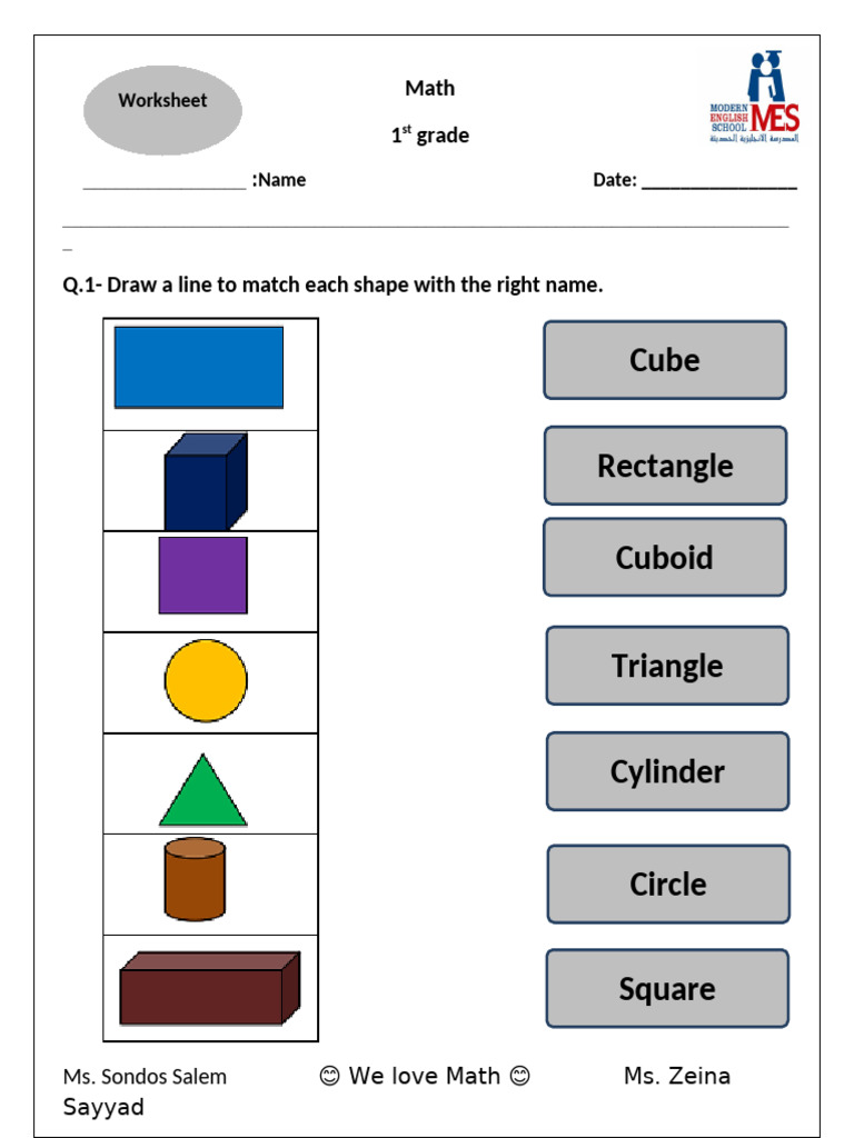 2D-and-3D-Shapes 1st Grade Edited | PDF