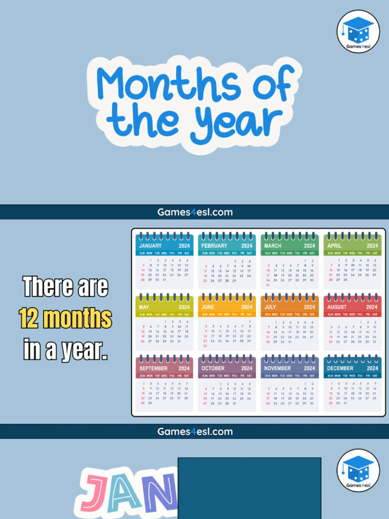 Months of The Year PowerPoint | PDF