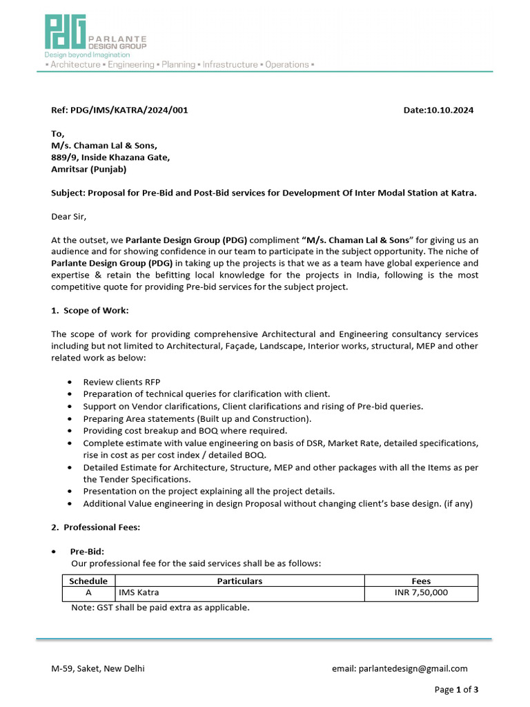 Proposal - IMS Katra - CLS - 2024 - 001 | PDF