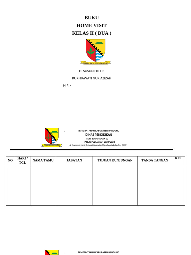 Buku Home Visit | PDF