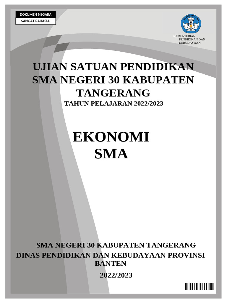 Soal Usp 2023 | PDF