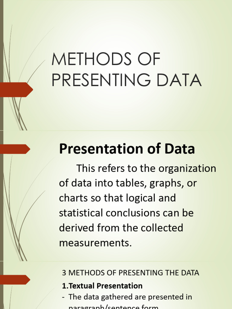 Chapter 3 Presentation of Data | PDF