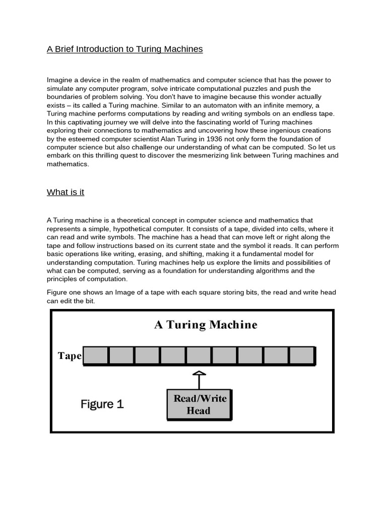 Turing Machines (Maths Magazine) - Henry Wei | PDF