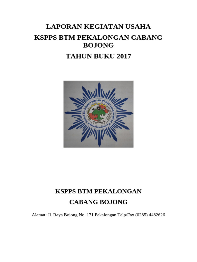 LAPORAN KSPPS - Kelompok 7 - Kelas H (Maukiyatul Nisrokhah, Oppi Saraswati, Siti Maesaroh, Levvy ...