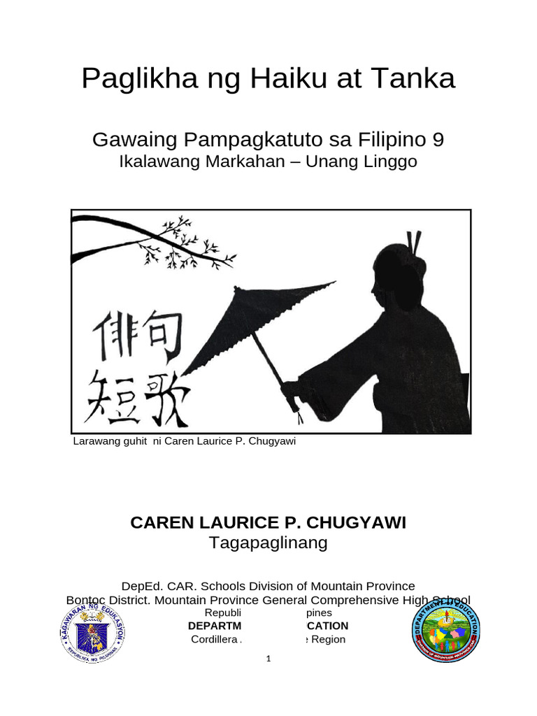 Filipino 9 Q2 W1 Paglikha NG Haiku at Tanka | PDF