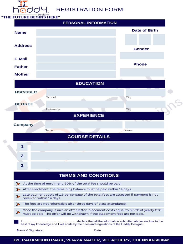 Registration Form | PDF