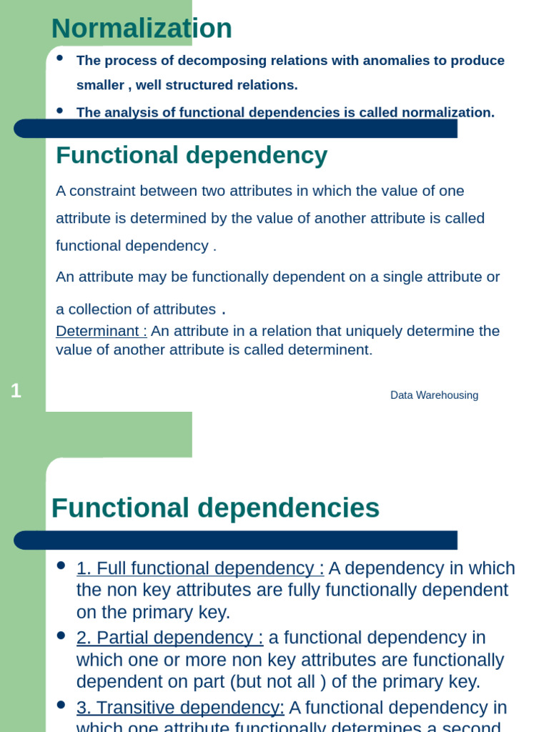 04 - DWH (Normalization) | PDF