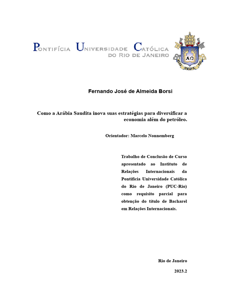 Arábia Saudita Inova Suas Estratégias para Diversificar A Economia Além ...