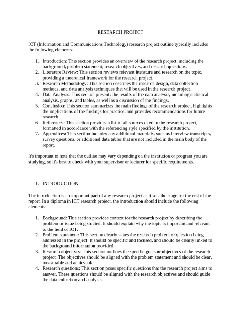 Research Project | PDF