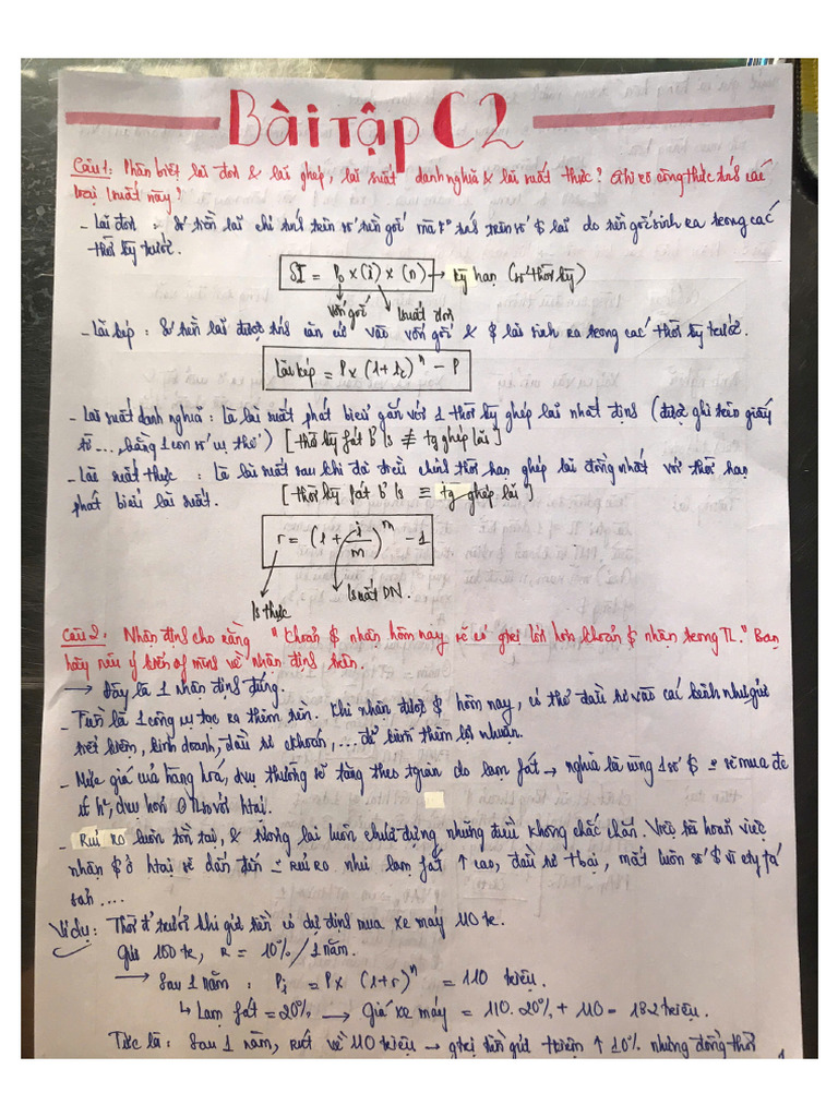 QTTC - BÀI TẬP CÁ NHẬN CHƯƠNG 2 | PDF
