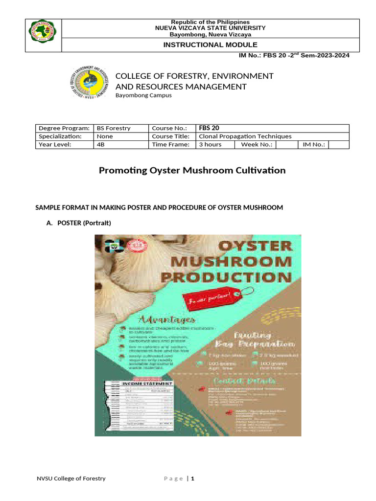 FBS 20 Instructional Module | PDF