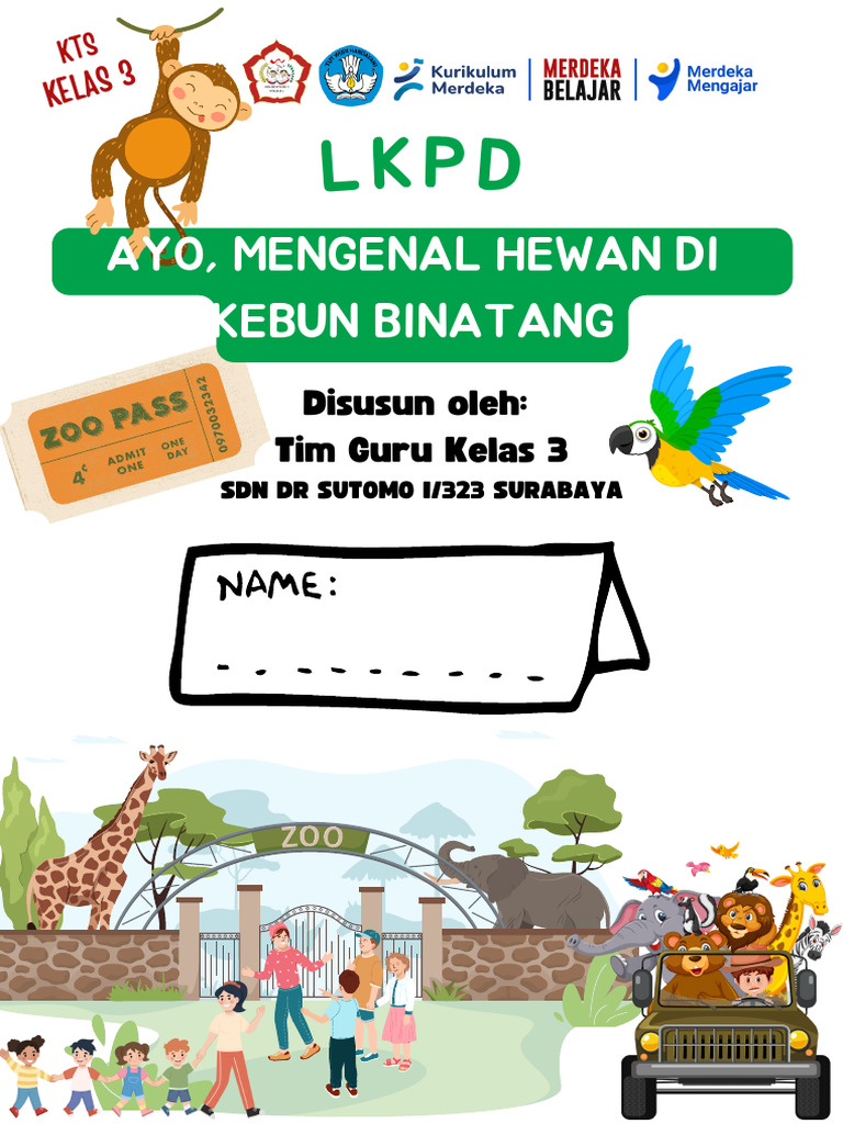 LKPD KTS Zoo Kelas 3 | PDF