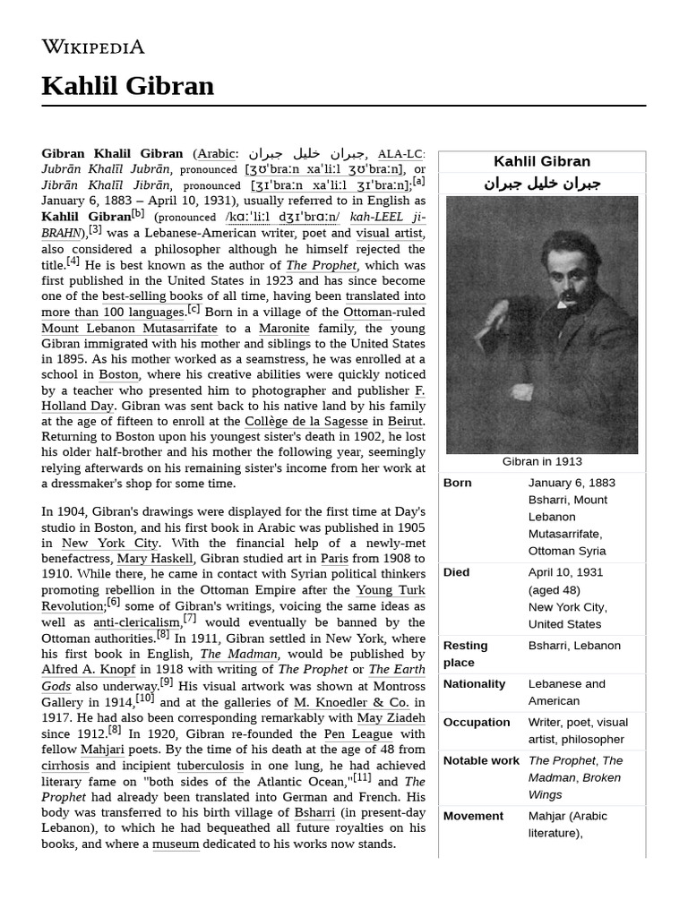 Kahlil Gibran | PDF
