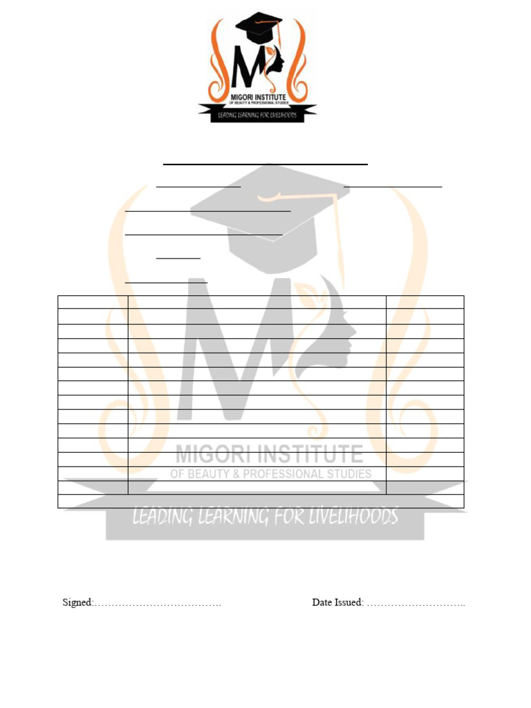 Sharon Awuor Transcript | PDF