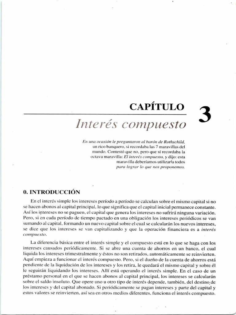 Interes Compuesto | PDF
