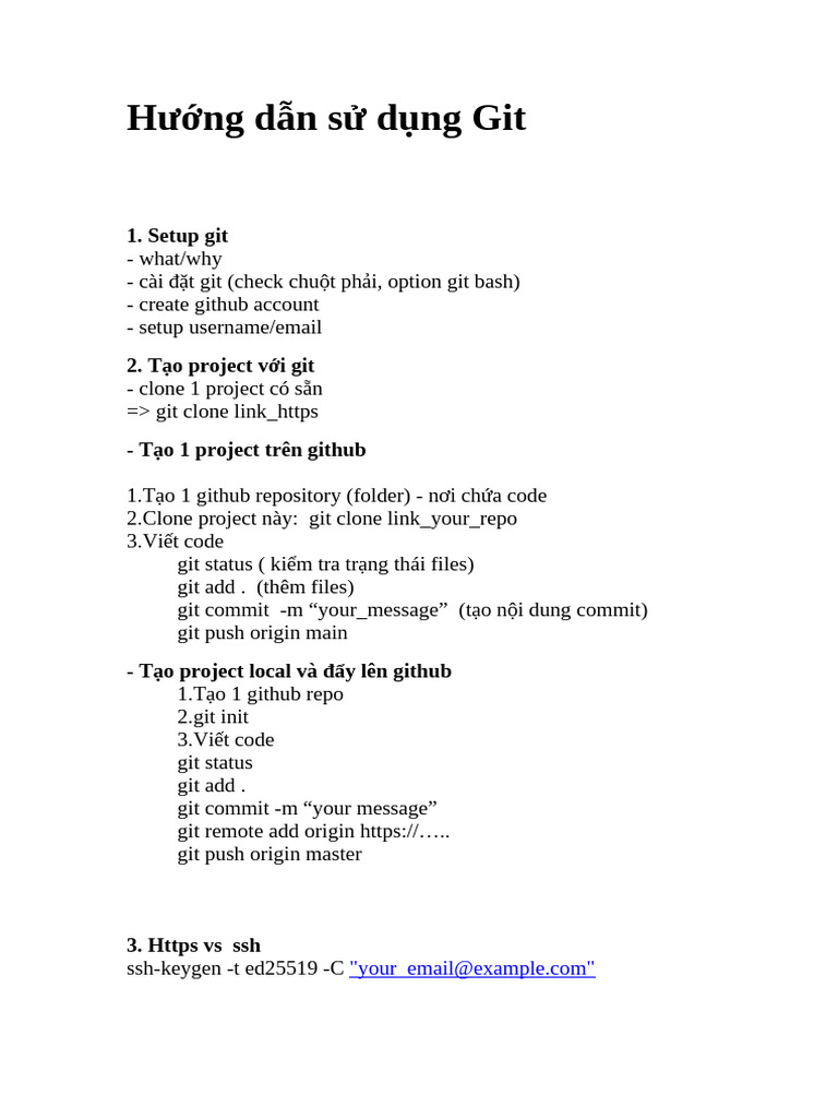 Hướng dẫn sử dụng Git | PDF