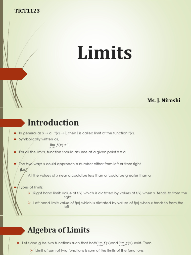 Limits | PDF