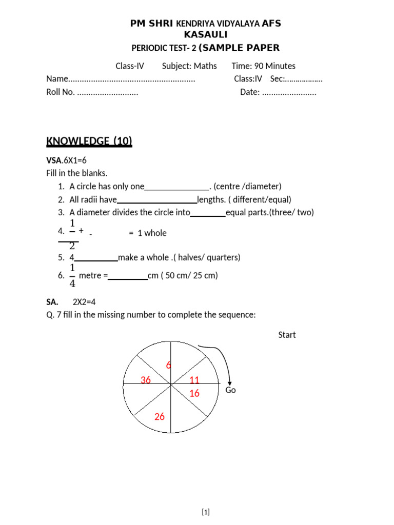 Class-4 Maths Pt-2 | PDF