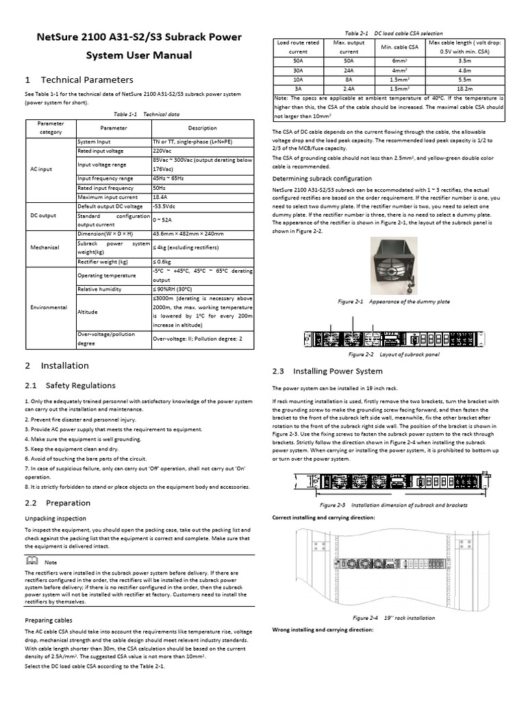 Netsure 2100 System User Manual | PDF