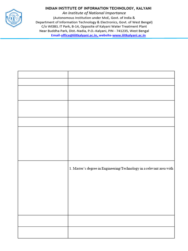 Advertisement JRF PQCSS | PDF