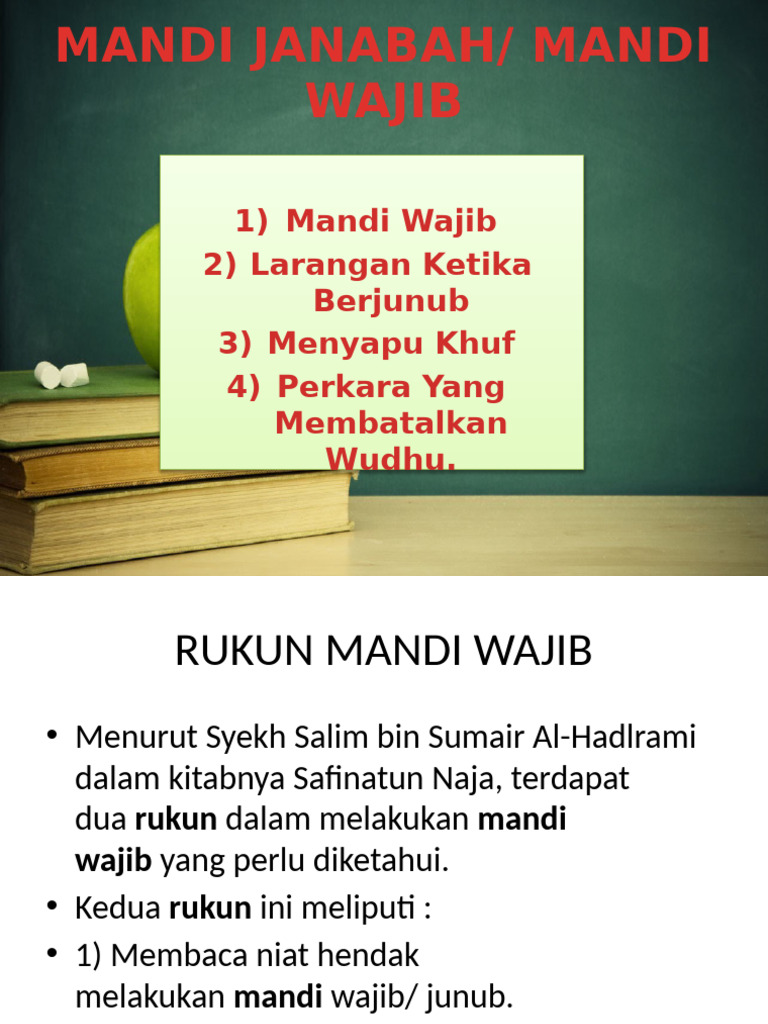 Pertemuan Ke 8 Mand Janabah Mandii Wajib y | PDF