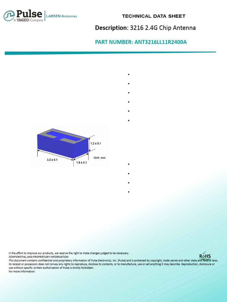 Ant3216ll11r2400 Bluetooth | PDF