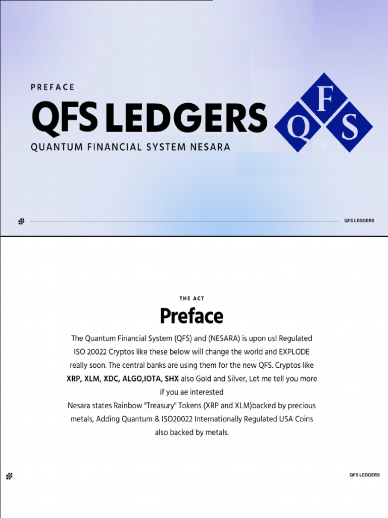 Qfs Ledgers | PDF