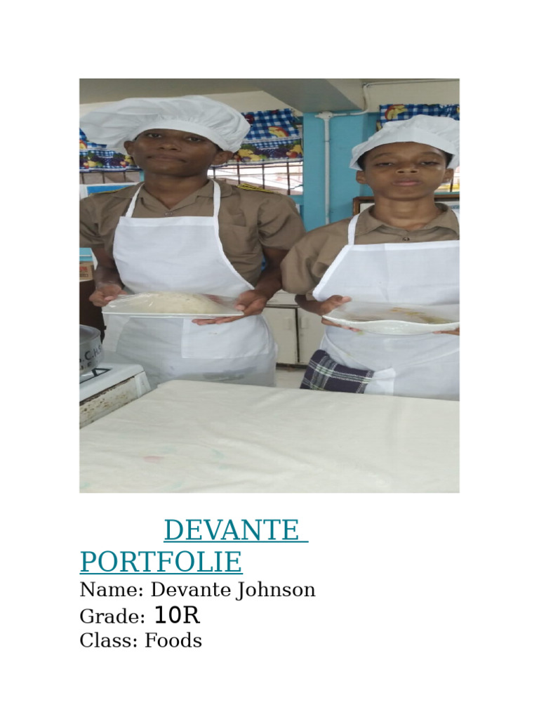 Devante Portfolie | PDF