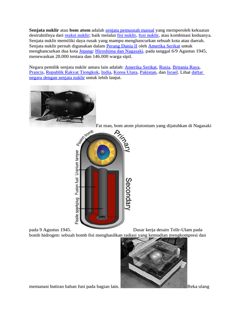 Penjelasan Bom Atom | PDF