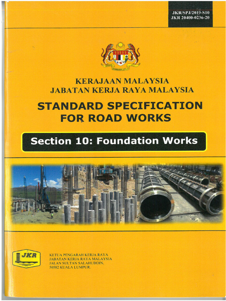Section 10 - Foundation Works - Jkr_spj_2019-s10 | PDF