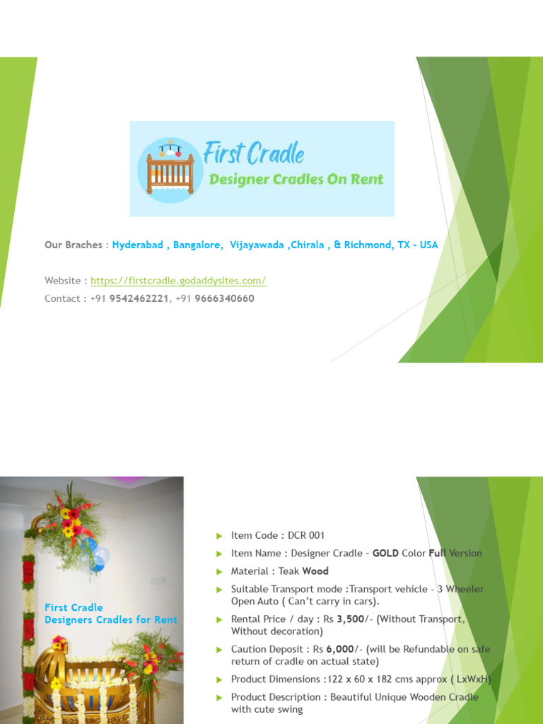 Hyderabad Catalogue First Cradle 2024 | PDF