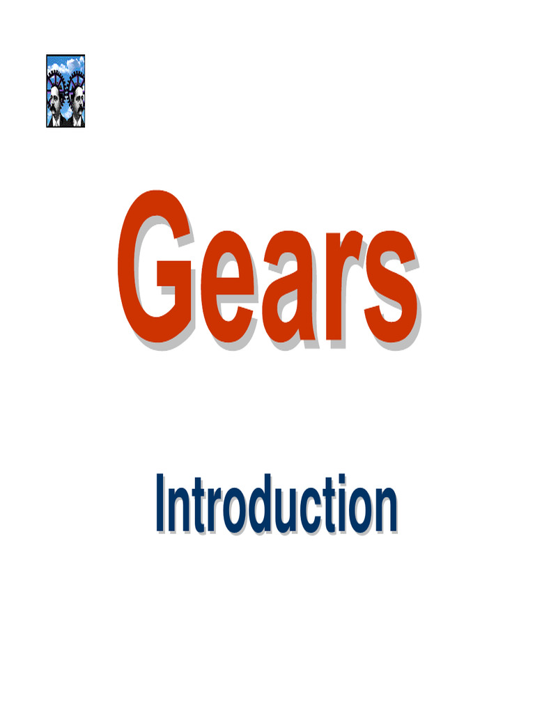 II.A. Gears. Introduction | PDF